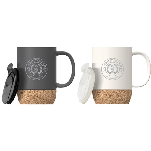 University of Guelph Bookstore - Cork Ceramic Mug - 12 oz.