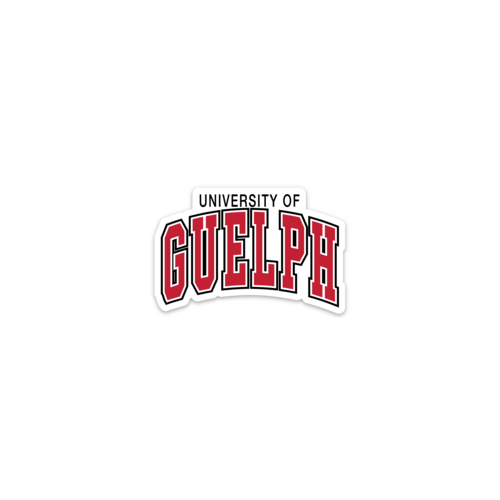 University of Guelph Bookstore - Die Cut Guelph Twill Sticker
