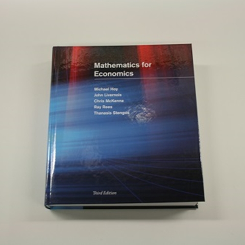 University of Guelph Bookstore - MATHEMATICS FOR ECONOMICS
