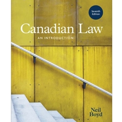 University of Guelph Bookstore - CANADIAN LAW : AN INTRODUCTION