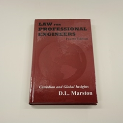 University of Guelph Bookstore - LAW FOR PROFESSIONAL ENGINEERS HARDCOVER